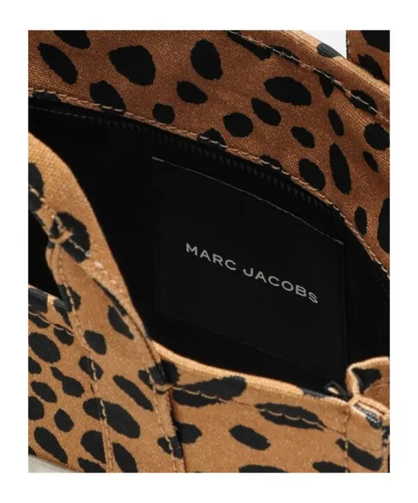 Marc Jacobs Cheetah Logo Embroidered Medium Tote Bag