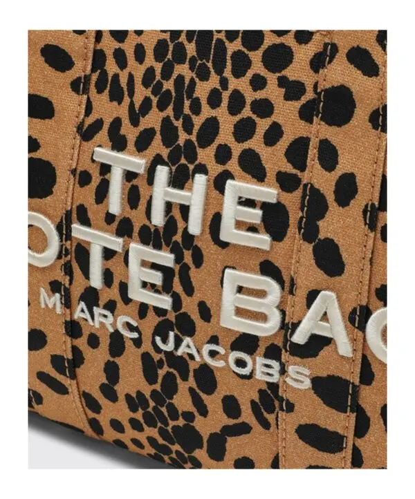 Marc Jacobs Cheetah Logo Embroidered Medium Tote Bag