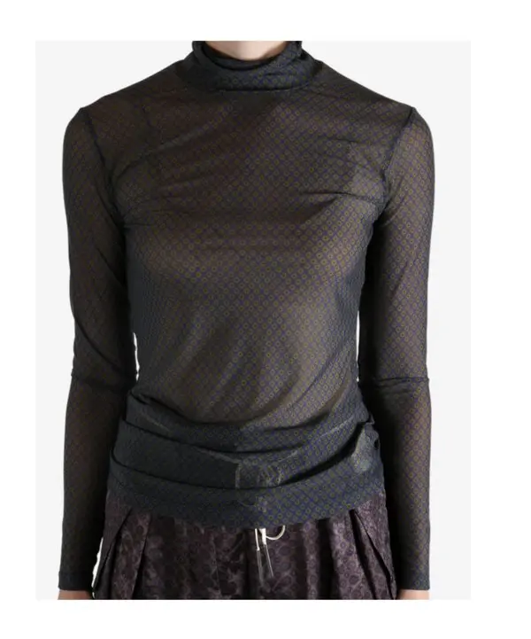 Dries Van Noten Patterned Turtleneck Top