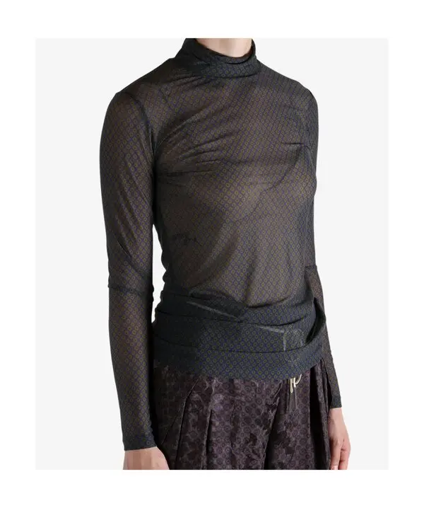 Dries Van Noten Patterned Turtleneck Top