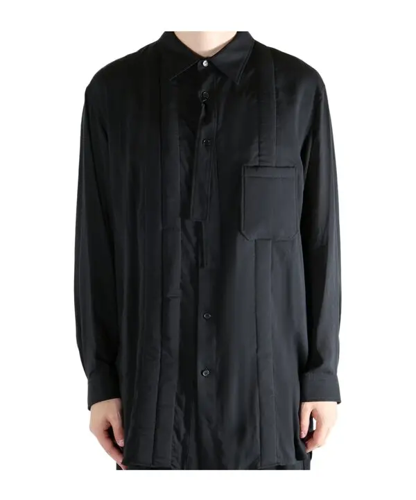 Yohji Yamamoto Quilted Shirt - Black