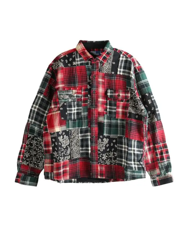 Polo Ralph Lauren Classic Fit Patchwork Flannel Workshirt