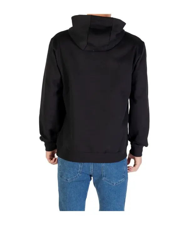EA7 Long-sleeve Hooded Sweatshirt With Contrasting Logo Detail