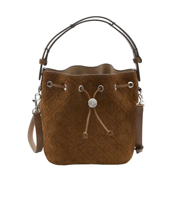 Tory Burch T Monogram Top Handle Bucket Bag