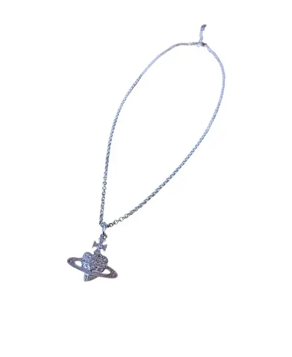 VIVIENNE WESTWOOD Logo Engraved Necklace - Blue