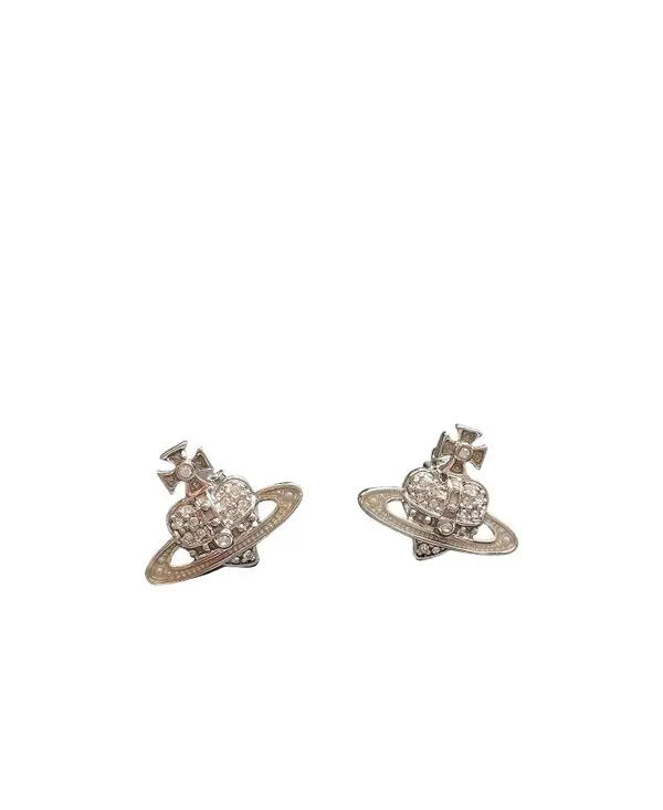 VIVIENNE WESTWOOD Heart-shaped Logo Earrings - Yellow