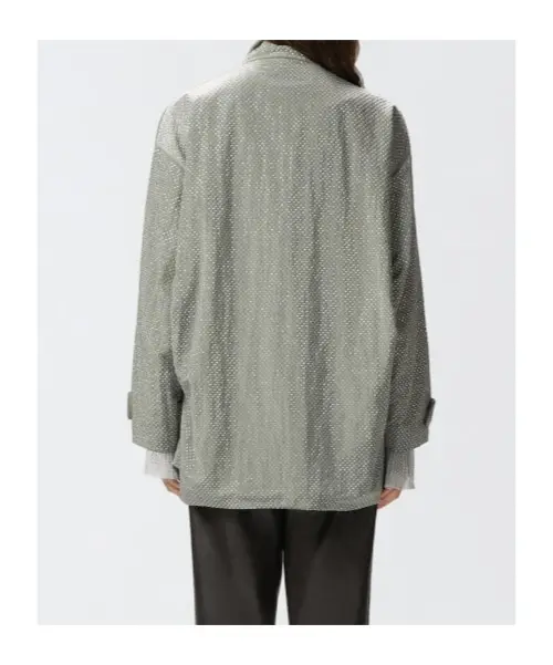 Pinko Embellished Mini Studded Technical Parka