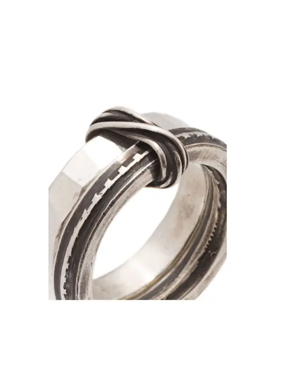 Werkstatt:München Connected Tape Ring In Silver