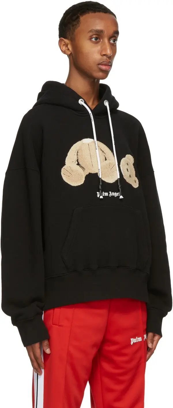 Palm Angels Headless Teddy Bear Appliqué Hoodie