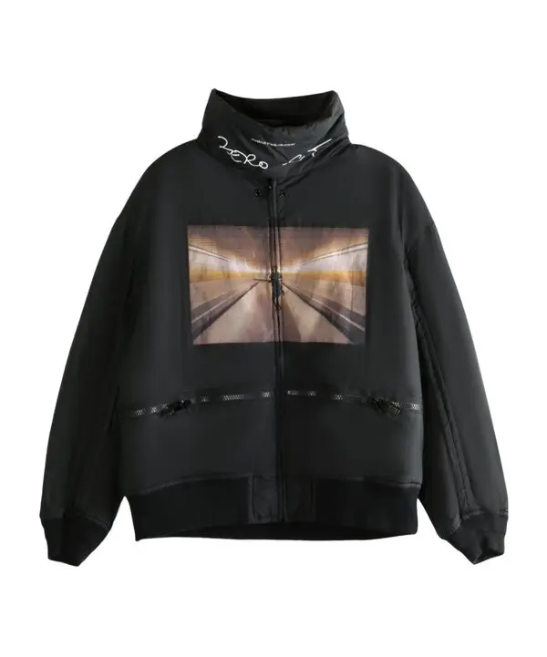 Undercover High Neck Elastic Hem Coat
