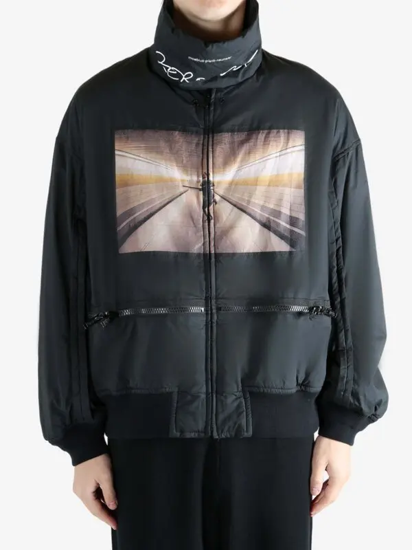 Undercover High Neck Elastic Hem Coat