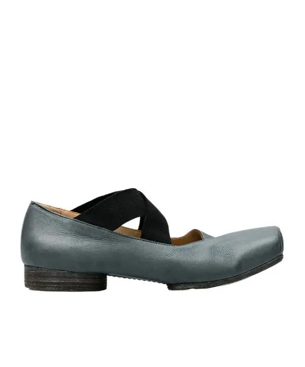 UMA WANG Square Toe Ballerina - Blue
