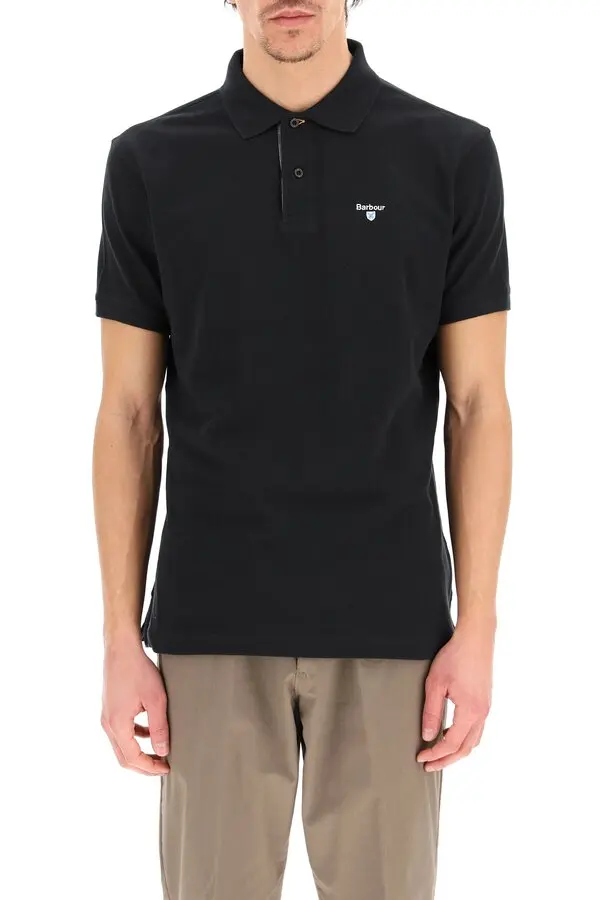 Barbour Piquet Logo Embroidered Polo Shirt