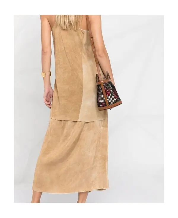 UMA WANG Distressed Raw-cut Maxi Skirt