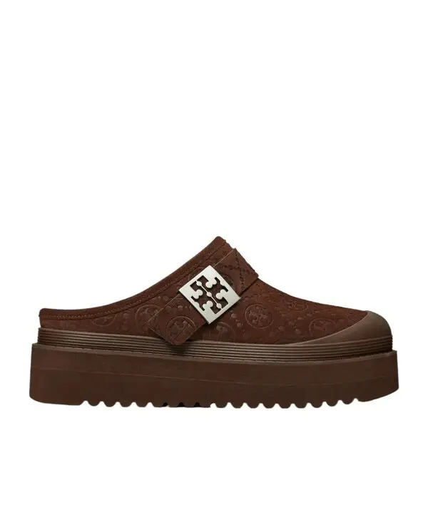 Tory Burch Mellow Shearling Platform Mules