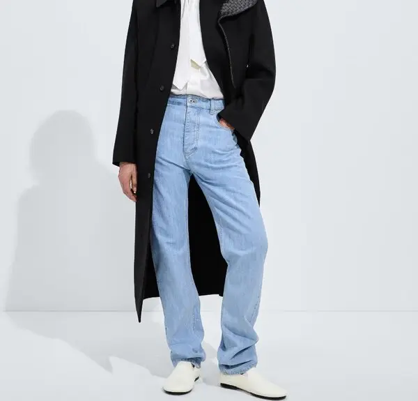 Bottega Veneta Light Chambray Straight Jeans
