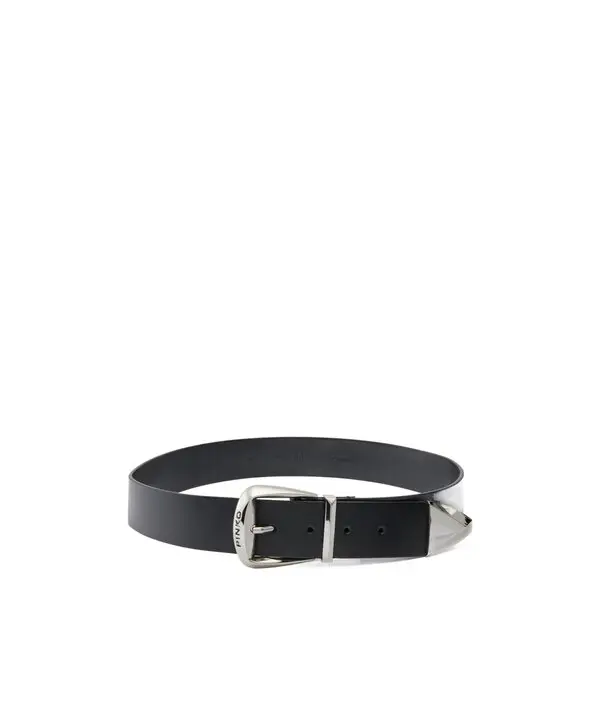 Pinko Leather Belt, 4 Cm