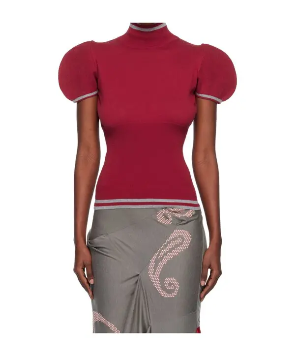 KIKO KOSTADINOV Simone Knit Top - Red