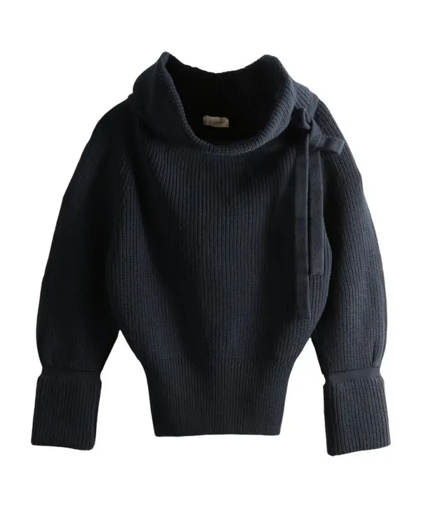 Dries Van Noten Boatneck Knitted Jumper - Black
