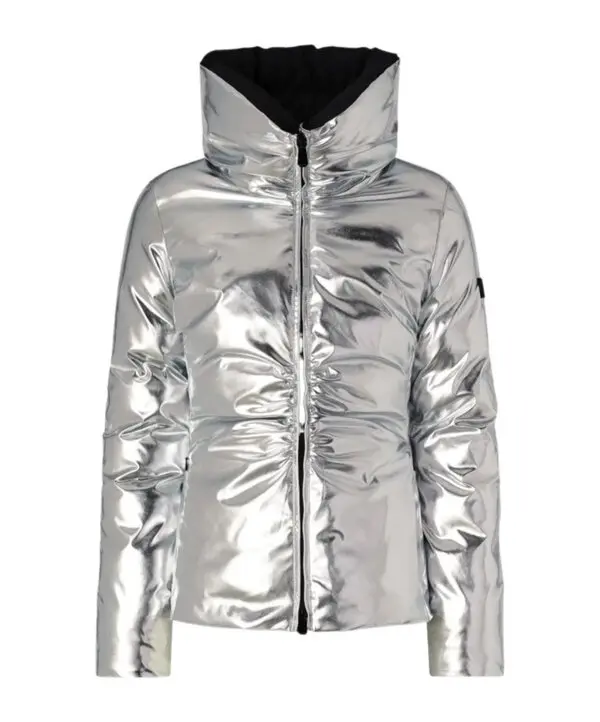 Pinko Metallic High-neck Jacket