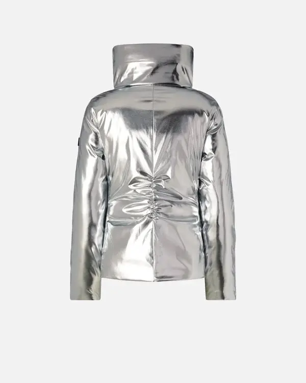 Pinko Metallic High-neck Jacket