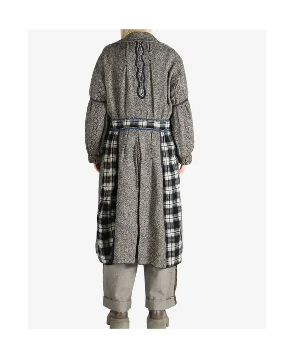 COMMUNS Paneled Double-breasted Coat
