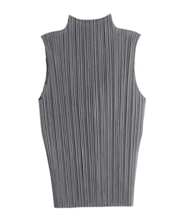 PLEATS PLEASE BY ISSEY MIYAKE Pleats Please Issey Miyake High-neck Sleeveless Top