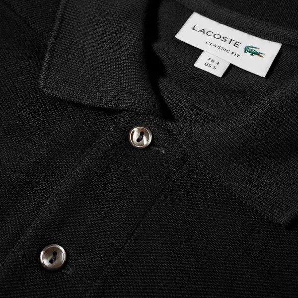 Lacoste Logo Embroidered Long-sleeved Polo Shirt