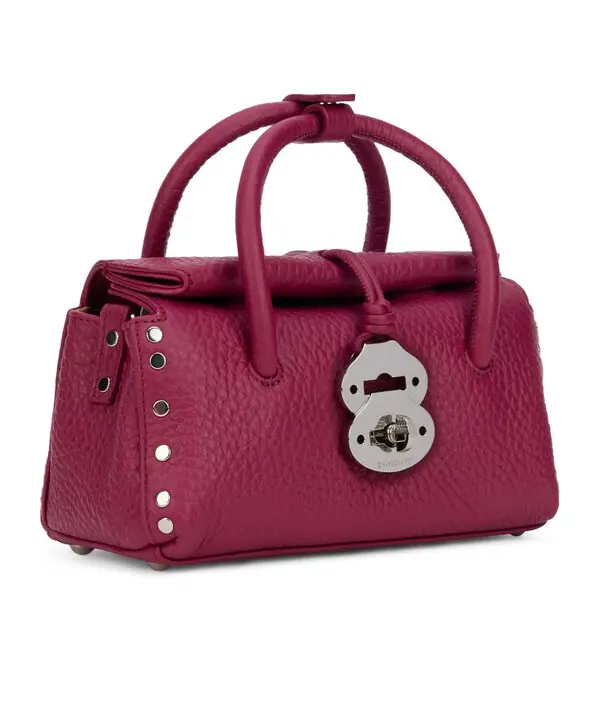 ZANELLATO Top Handle Bag With Turn Lock Closure