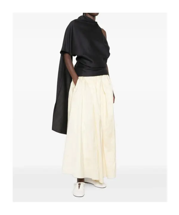 RÓHE One-shoulder Scarf-detail Top