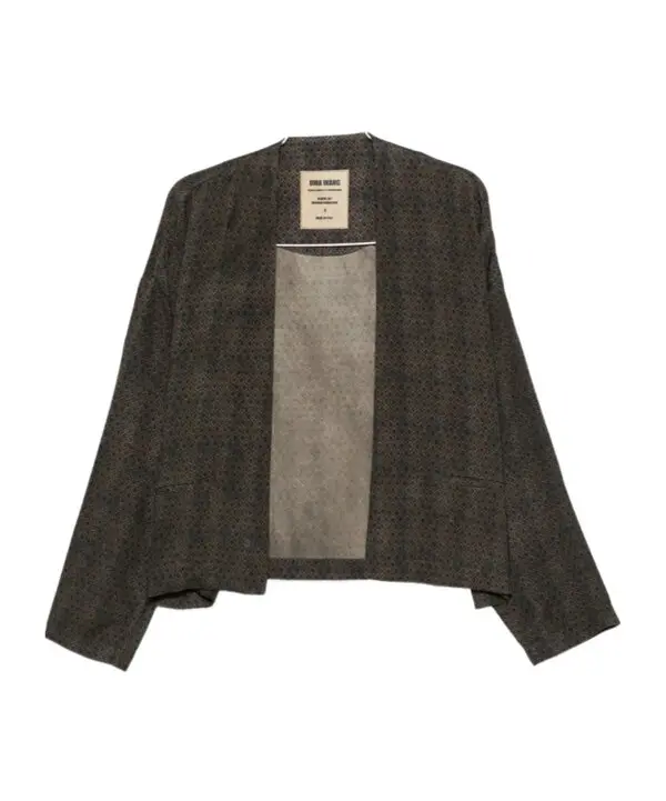 UMA WANG Geometric Pattern Long Sleeve Casual Jacket
