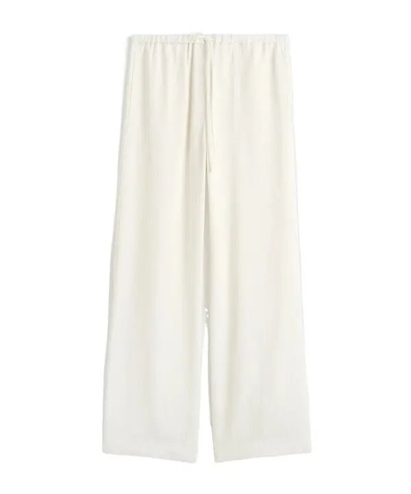 TOTEME Drawstring Wide-leg Trousers - No