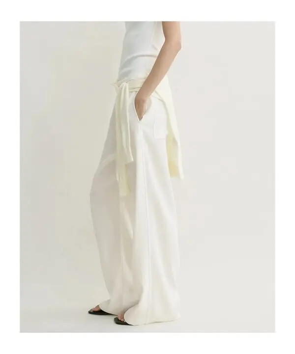 TOTEME Drawstring Wide-leg Trousers - No