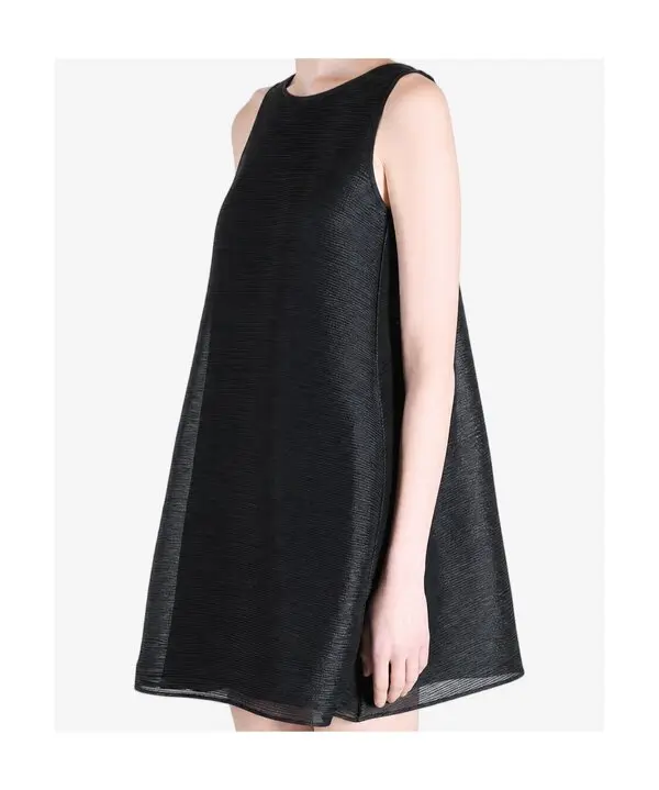 AMOMENTO Pleated Hourglass Mini Dress