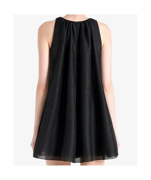 AMOMENTO Pleated Hourglass Mini Dress