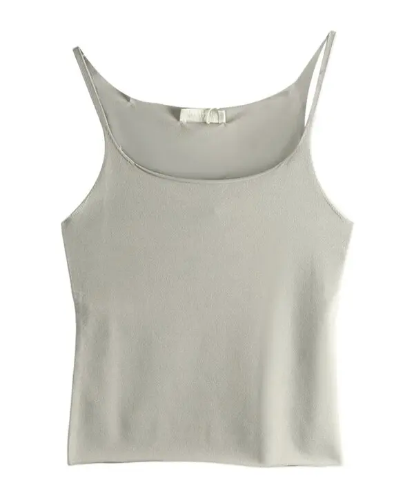 AMOMENTO Thin-strapped Tank Top