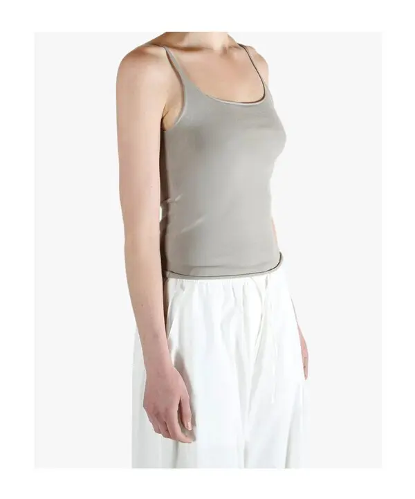 AMOMENTO Thin-strapped Tank Top