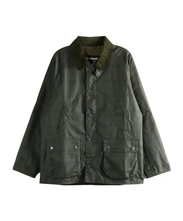 Barbour Tartan Ambleside Wax Jacket - Black