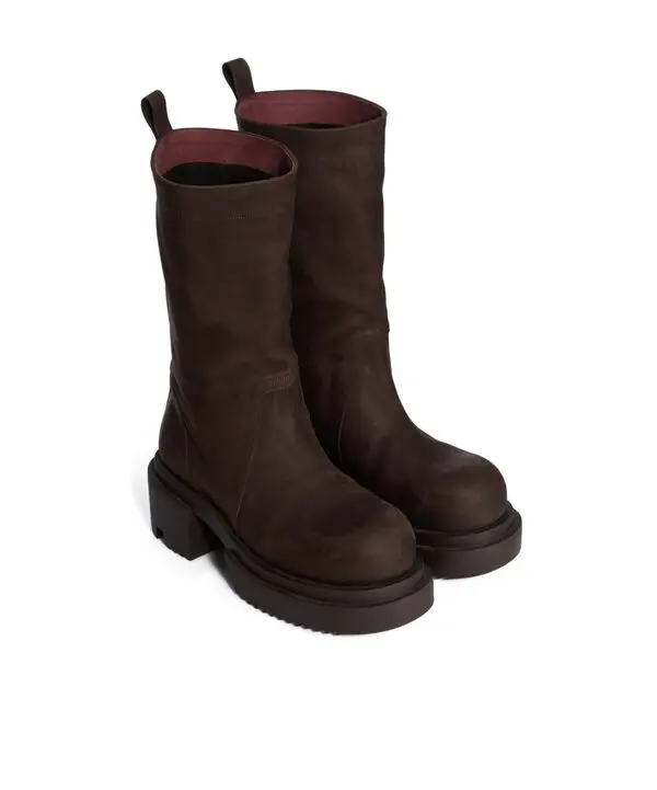 Rick Owens 60mm Bogun Platform Combat Boots