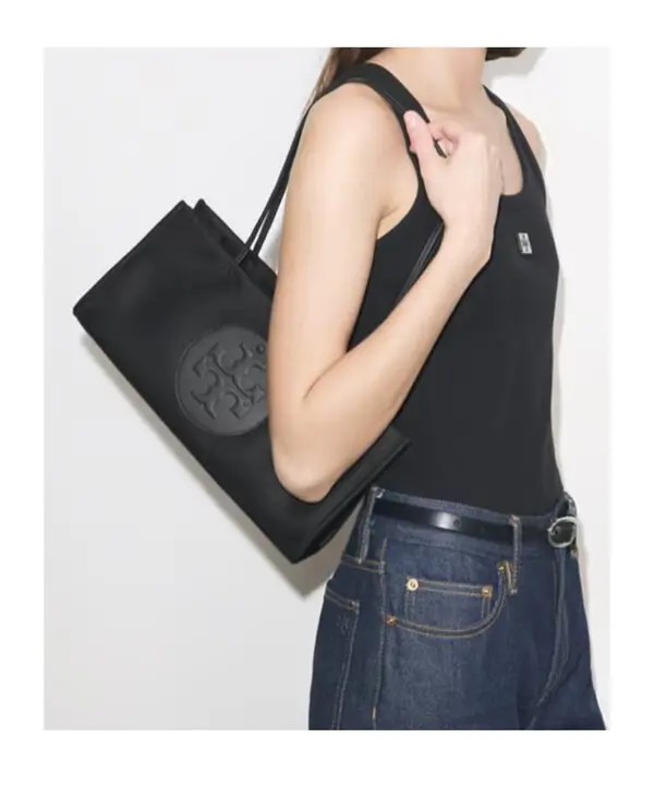 Tory Burch Ella Logo-patch Shoulder Bag