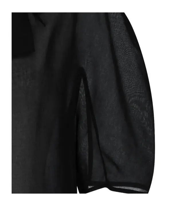 AMOMENTO Knotted Collar Top