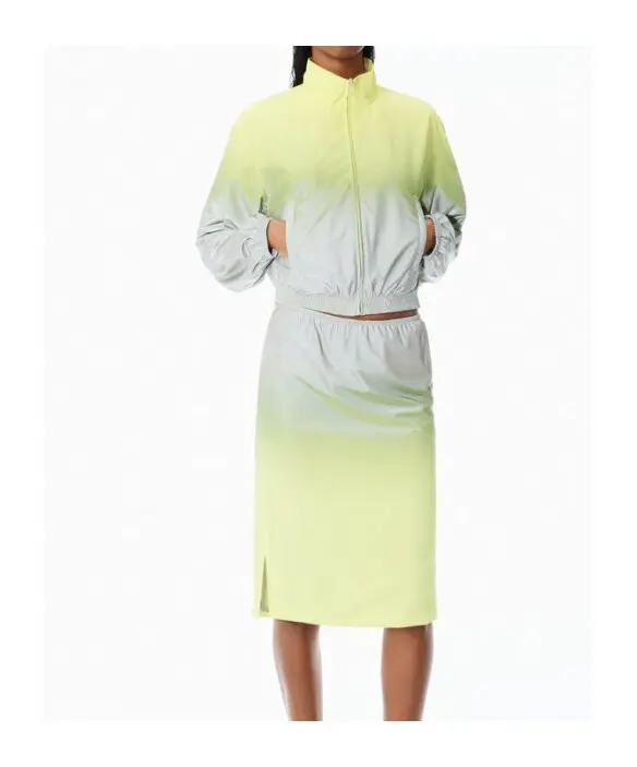 Alexander Wang Reflective Shrunken Track Jacket