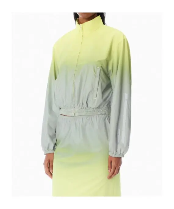 Alexander Wang Reflective Shrunken Track Jacket