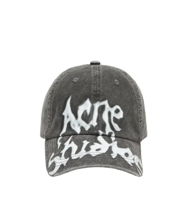 Acne Studios Gothic Logo Cap - Black