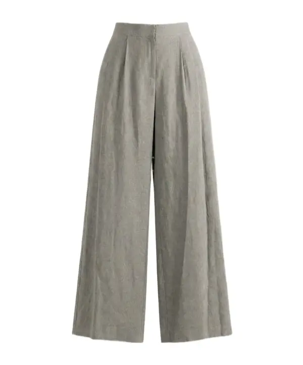 AMOMENTO Pleated Wide-leg Trousers