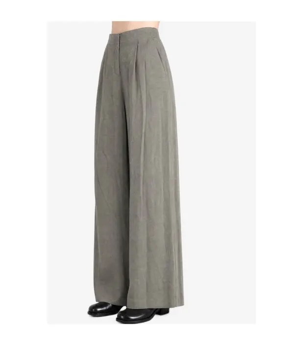 AMOMENTO Pleated Wide-leg Trousers