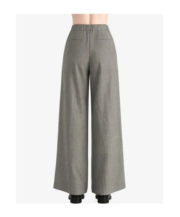 AMOMENTO Pleated Wide-leg Trousers
