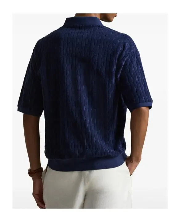 Polo Ralph Lauren Cable Knit Terry Polo Shirt