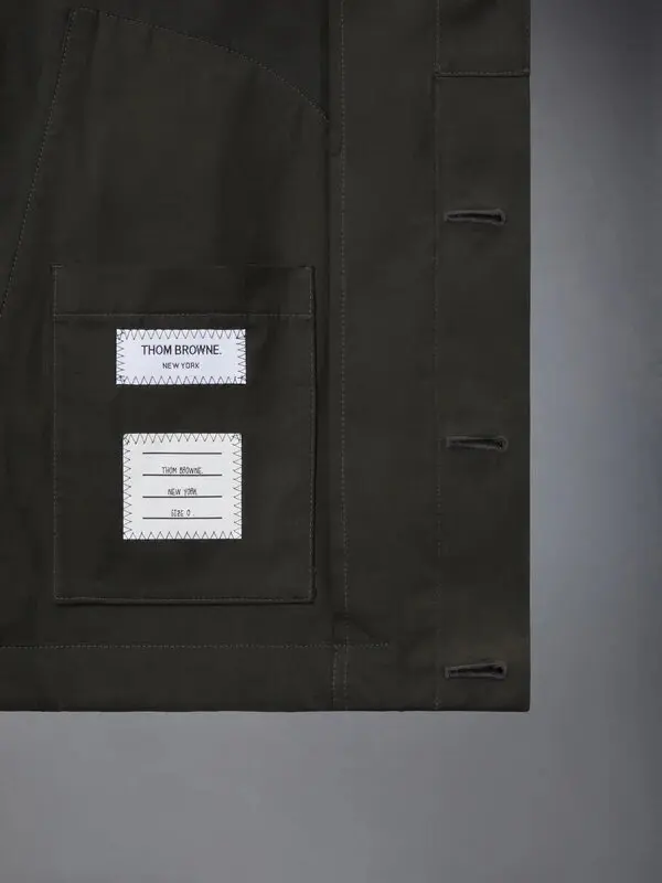 Thom Browne Coated Hooded Jacket
