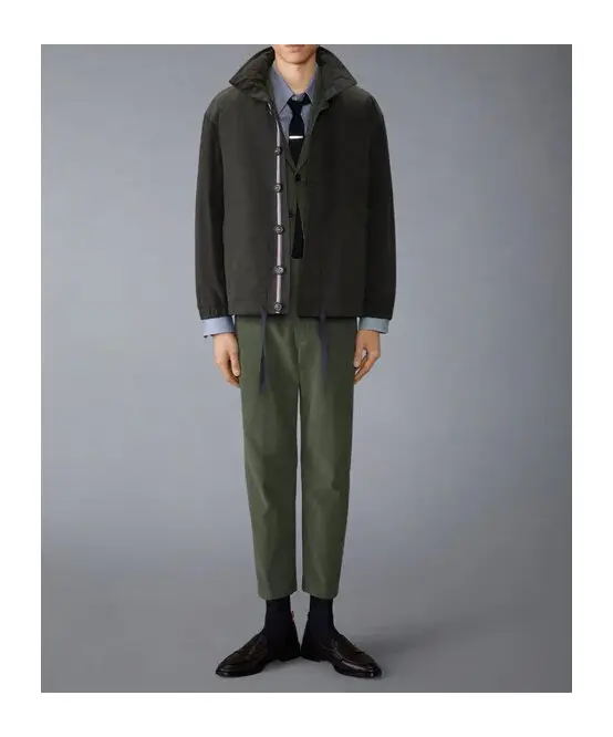 Thom Browne Coated Hooded Jacket
